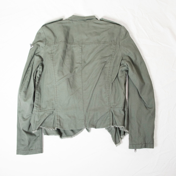 William Rast | Jackets & Coats | Army Green William Rast Ruffled ...